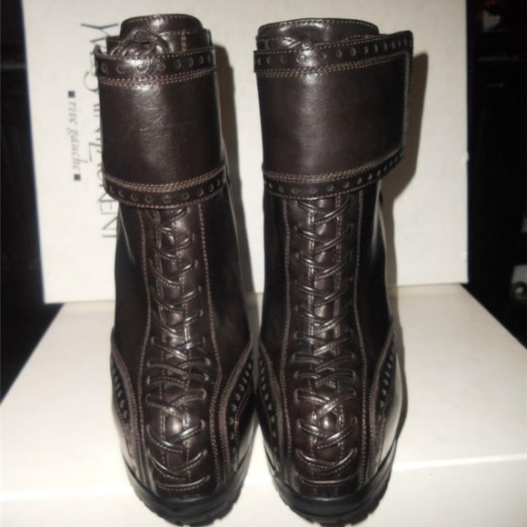 Yves Saint Laurent | Shoes | Ysl Yves Saint Laurent Tribtoo Brown ...